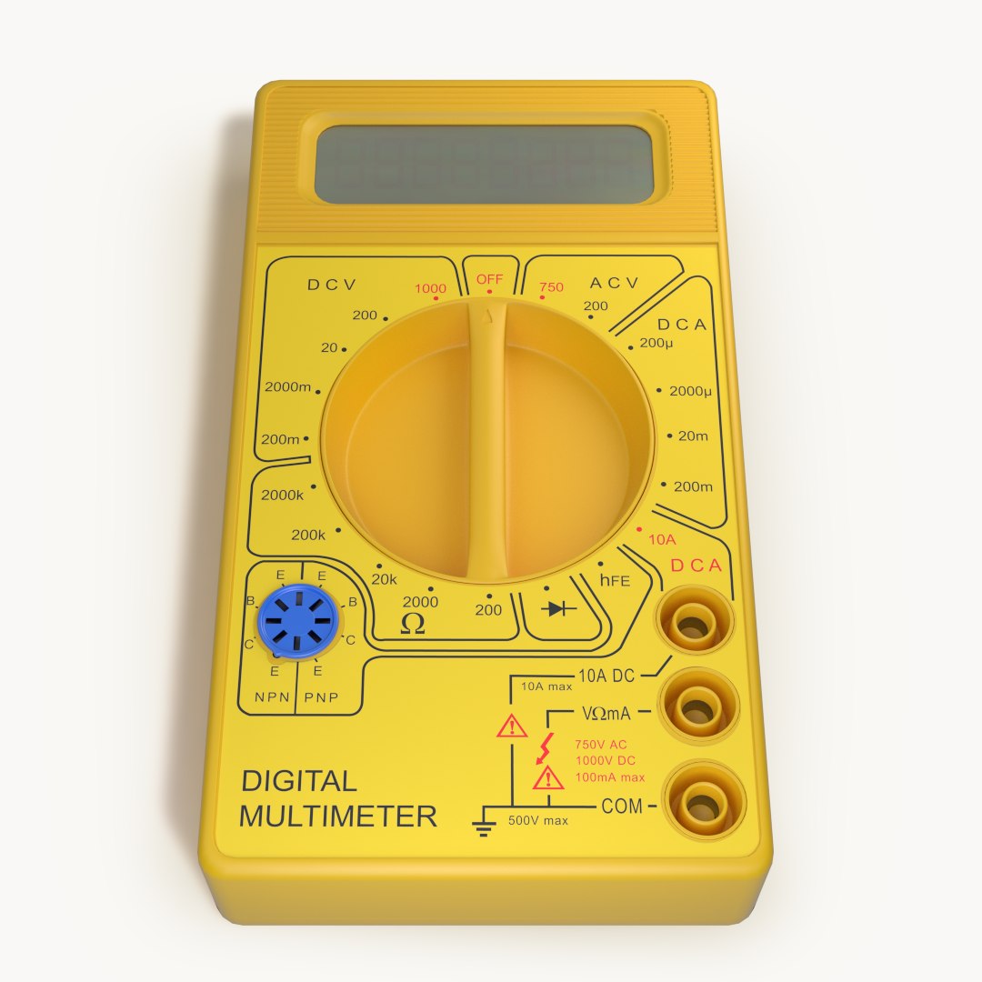 3d model multimeter blender cycles