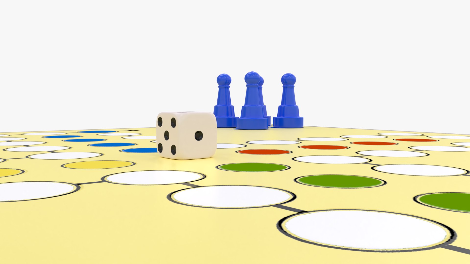 3D Ludo Board Dice - TurboSquid 1515254