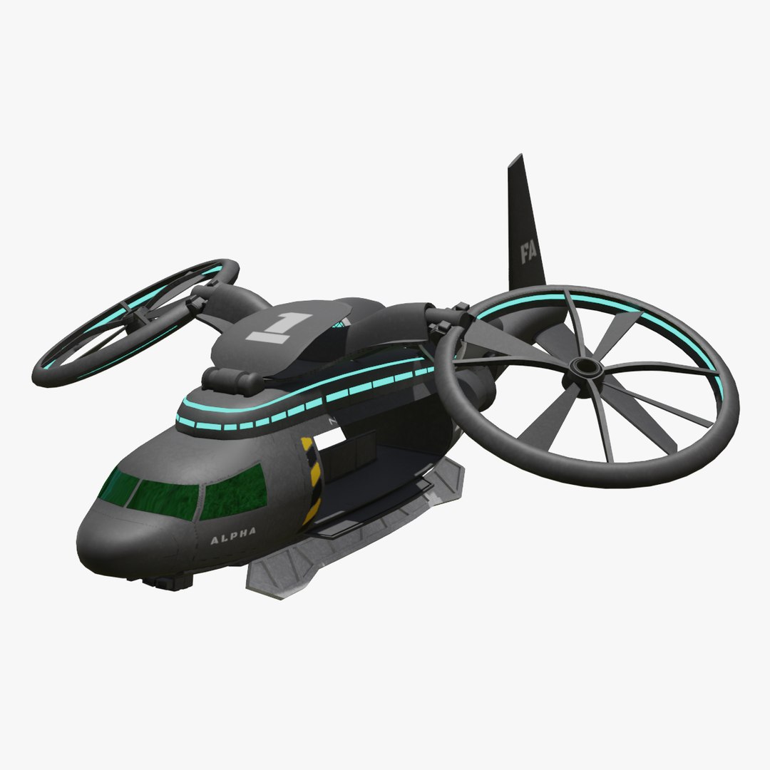 Sci fi aircraft 3D model - TurboSquid 2051447