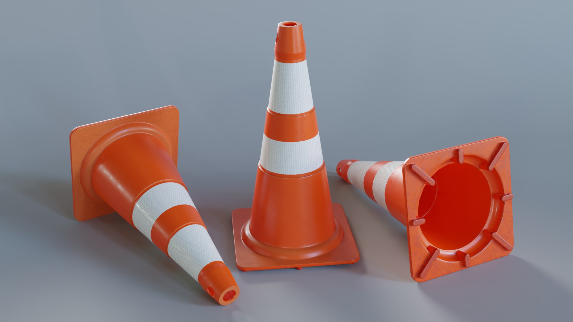 Cones De Transito 3D Model - TurboSquid 2051377