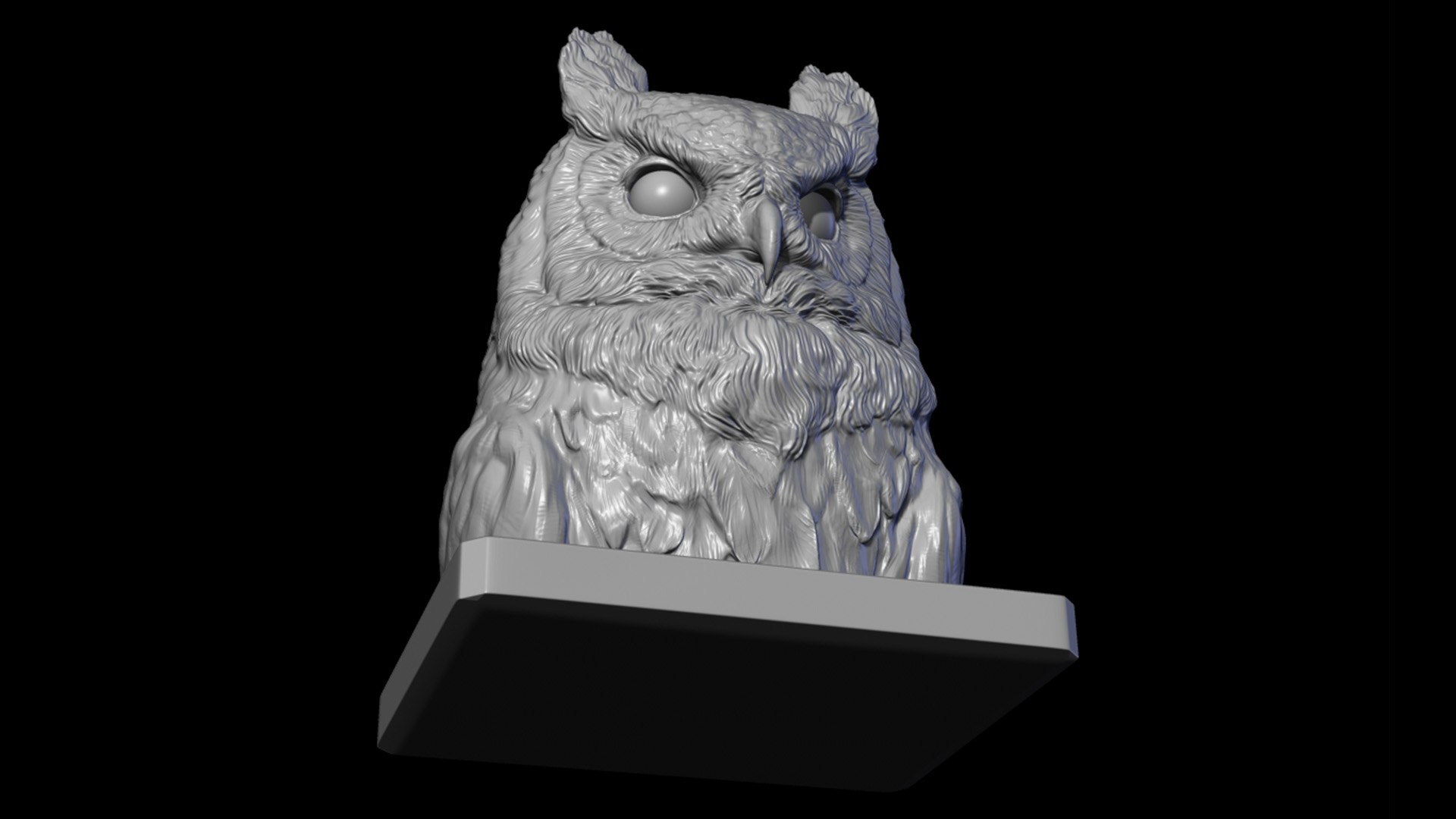 3D Model Owl Head - TurboSquid 1748260
