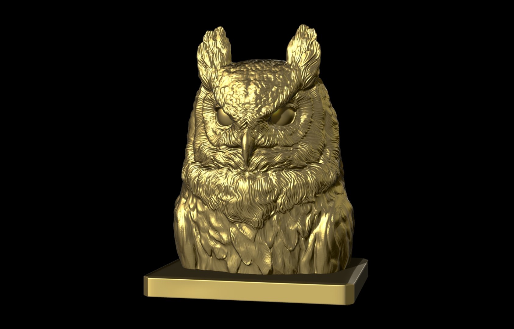 3D Model Owl Head - TurboSquid 1748260