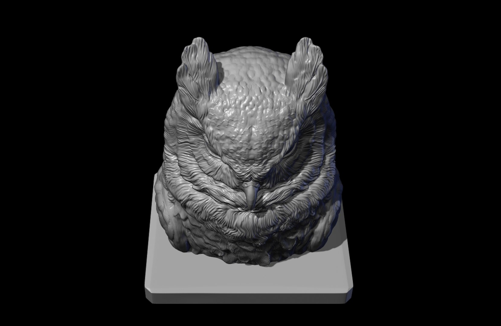 3D Model Owl Head - TurboSquid 1748260