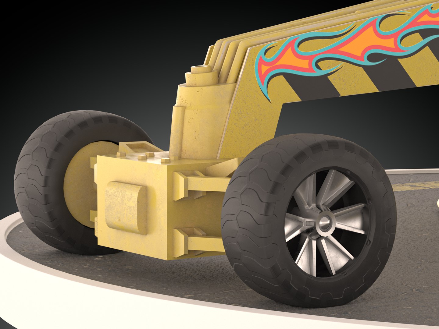 Street Cleaver Grader Low-poly 3D - TurboSquid 2337439