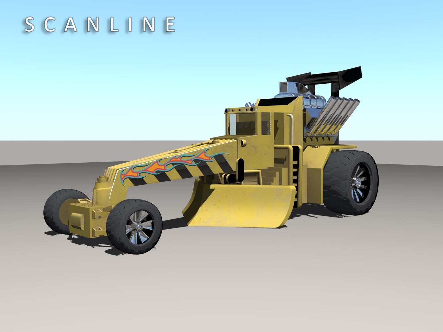 Street Cleaver Grader Low-poly 3D - TurboSquid 2337439