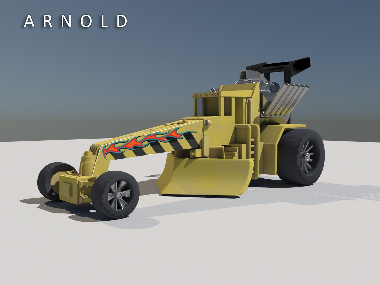 Street Cleaver Grader Low-poly 3D - TurboSquid 2337439