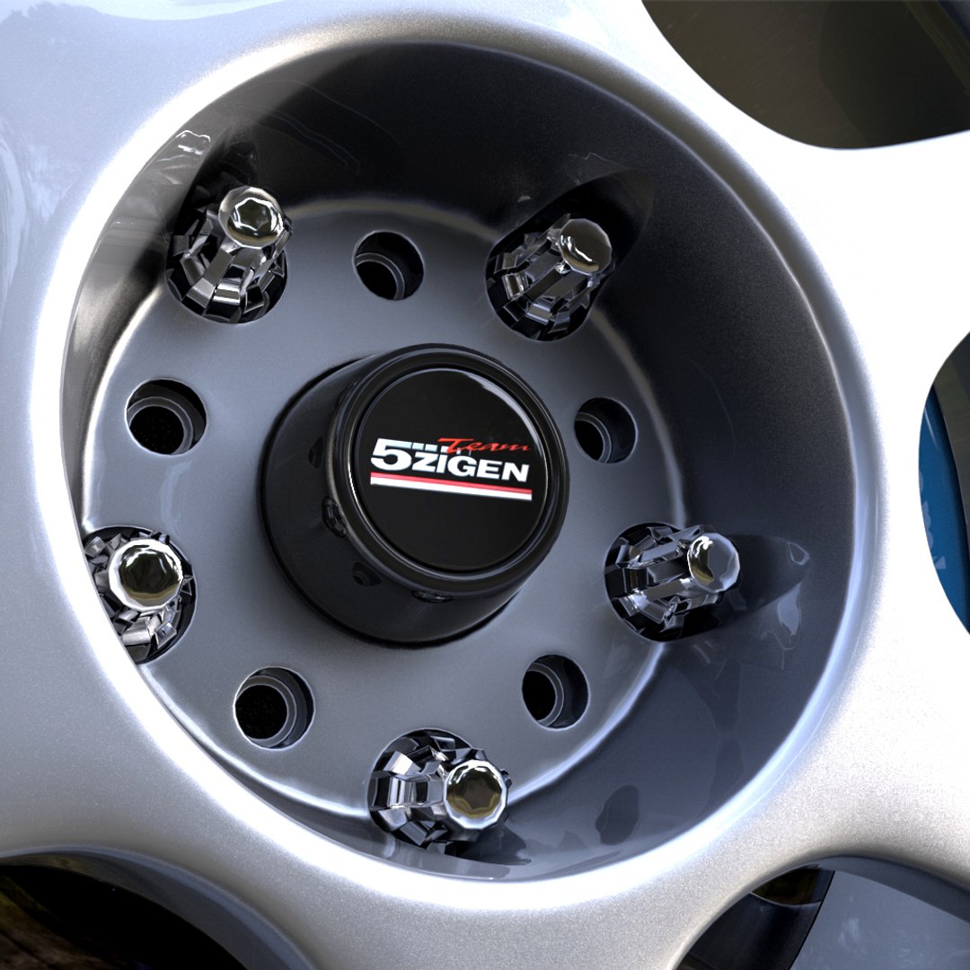 3d Model 5zigen Proracer Gn Rim Wheel
