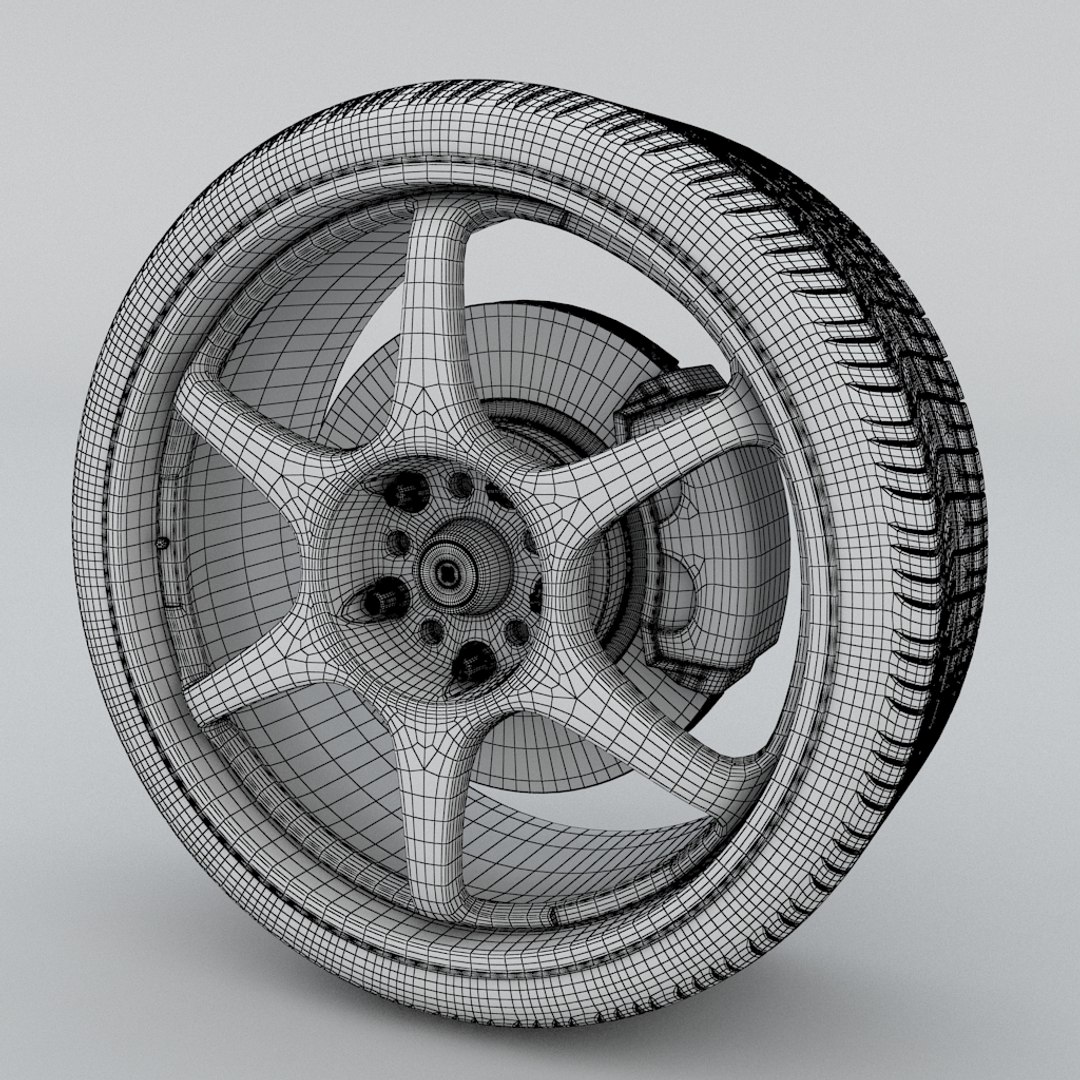 3d Model 5zigen Proracer Gn Rim Wheel