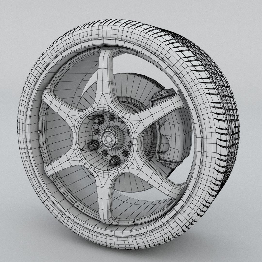 3d Model 5zigen Proracer Gn Rim Wheel