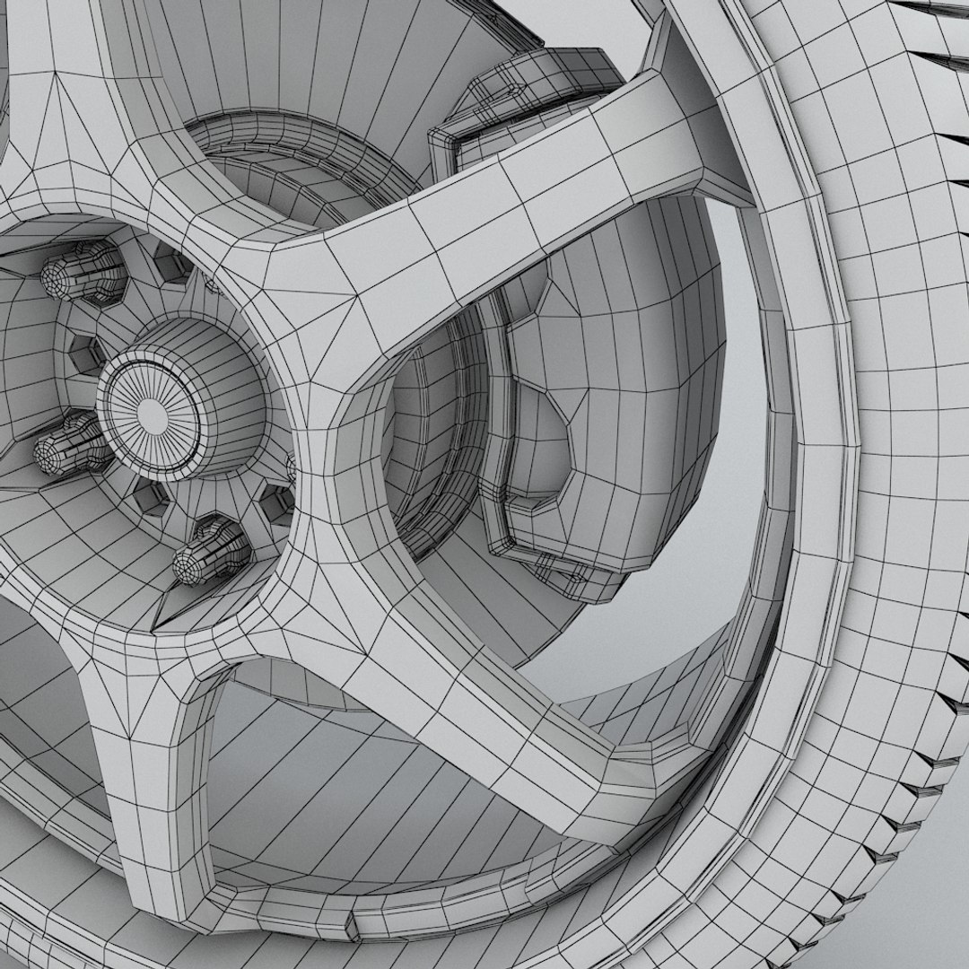 3d Model 5zigen Proracer Gn Rim Wheel