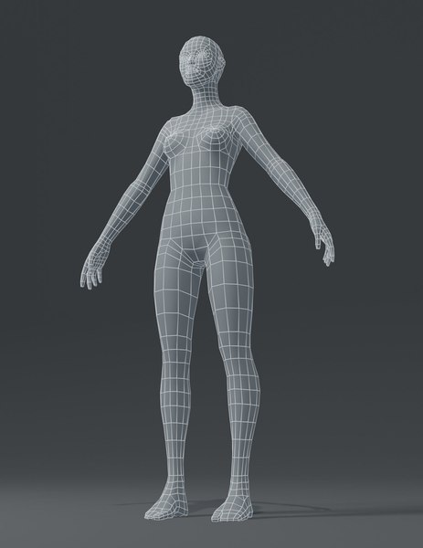 3D Male and Female Body Base Mesh 3D Model model - TurboSquid 1774957