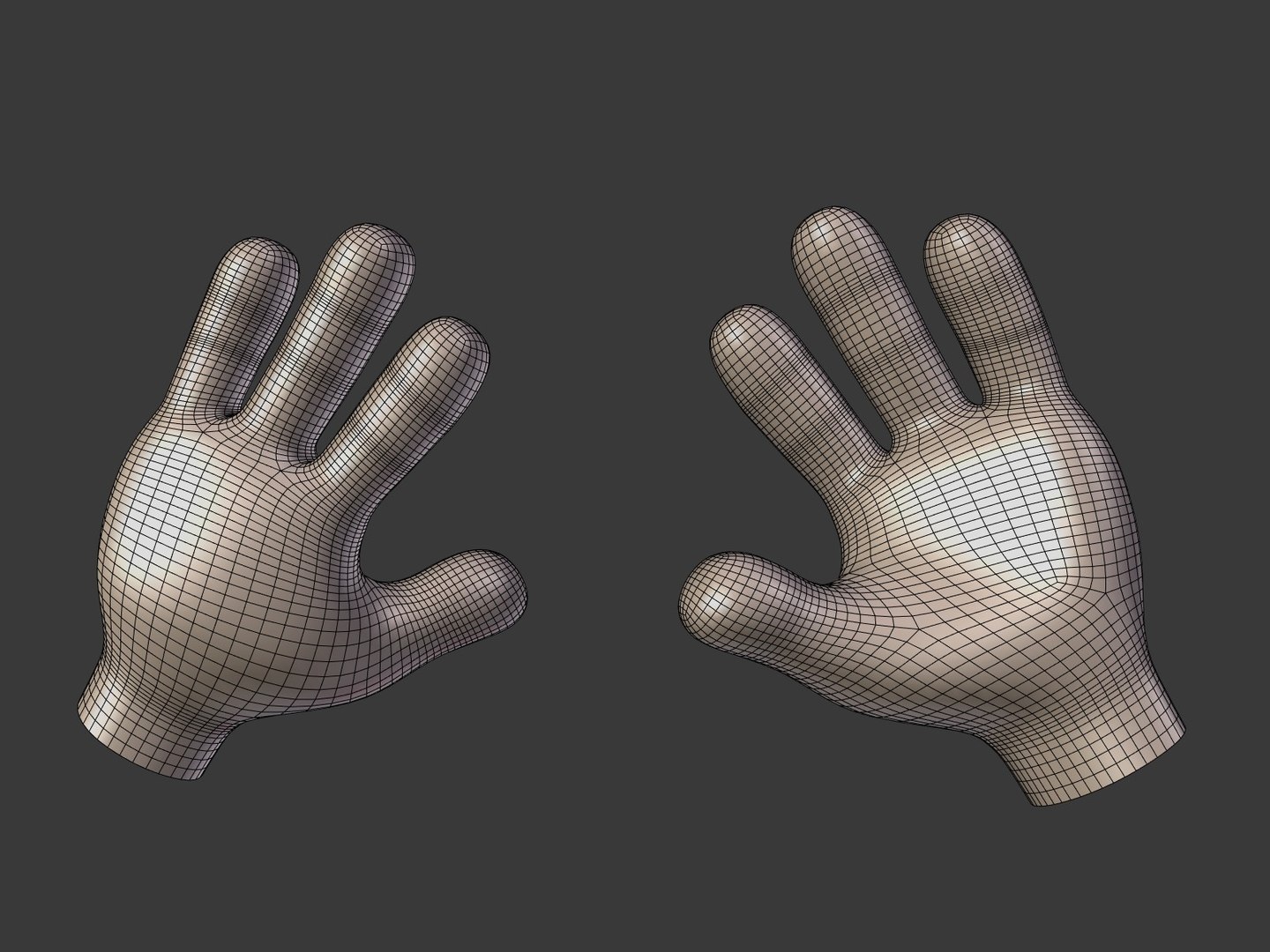 3D Cartoon Hand - TurboSquid 1312242