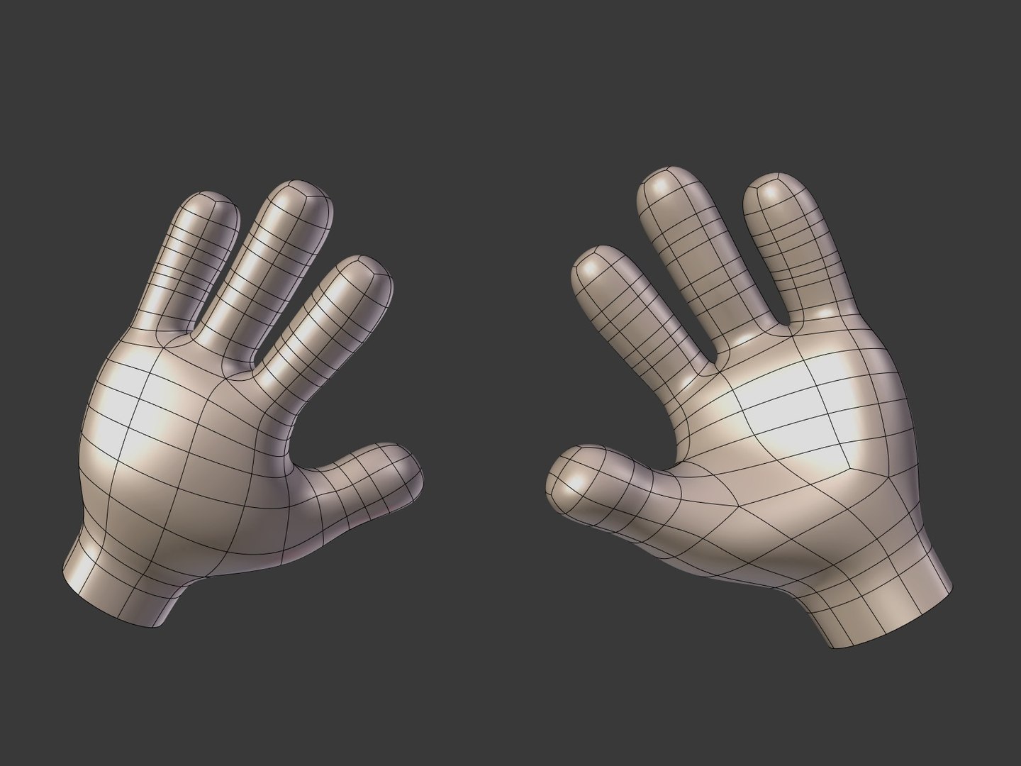 3D Cartoon Hand - TurboSquid 1312242