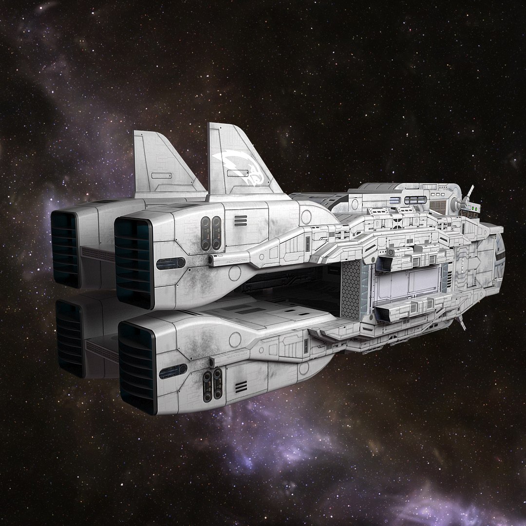 Sci-fi Spaceship 3d Model