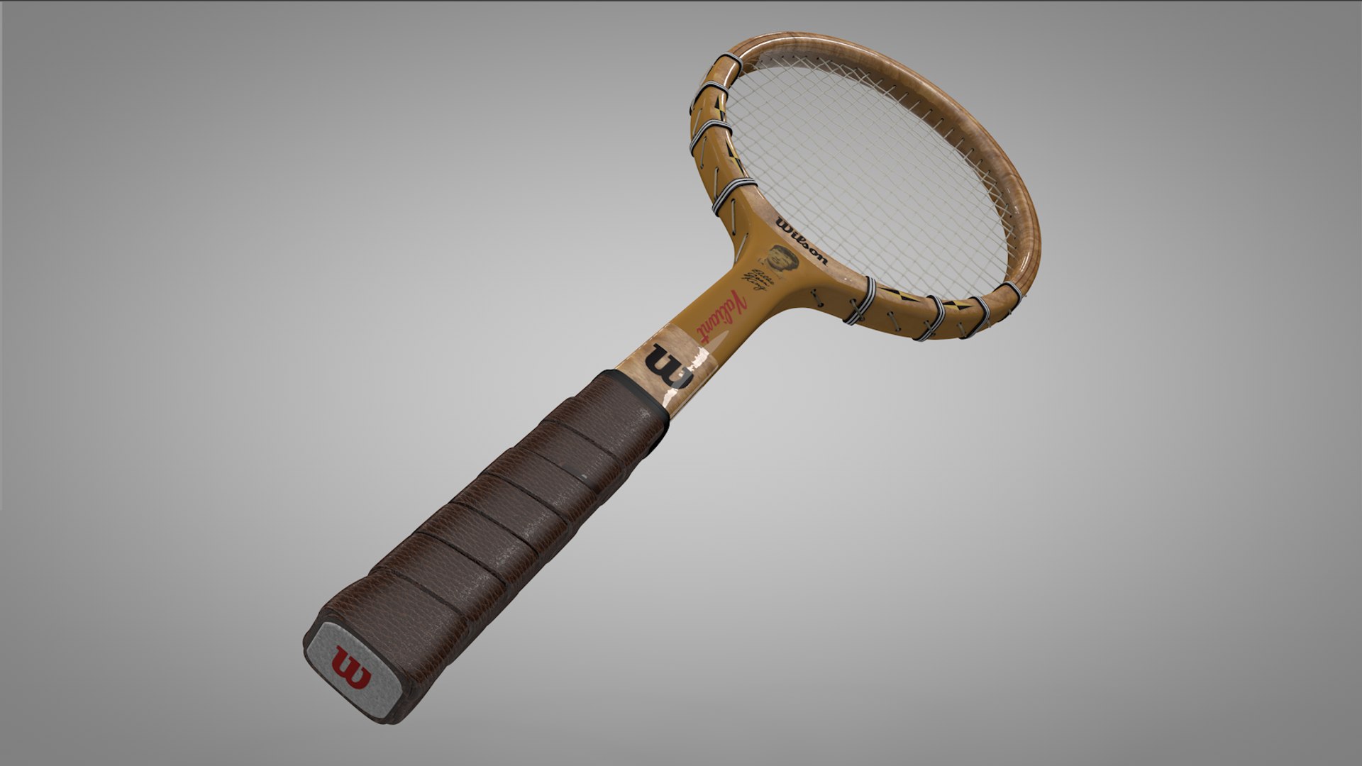 Tennis Racquet Wilson Billie 3D Model - TurboSquid 1623831