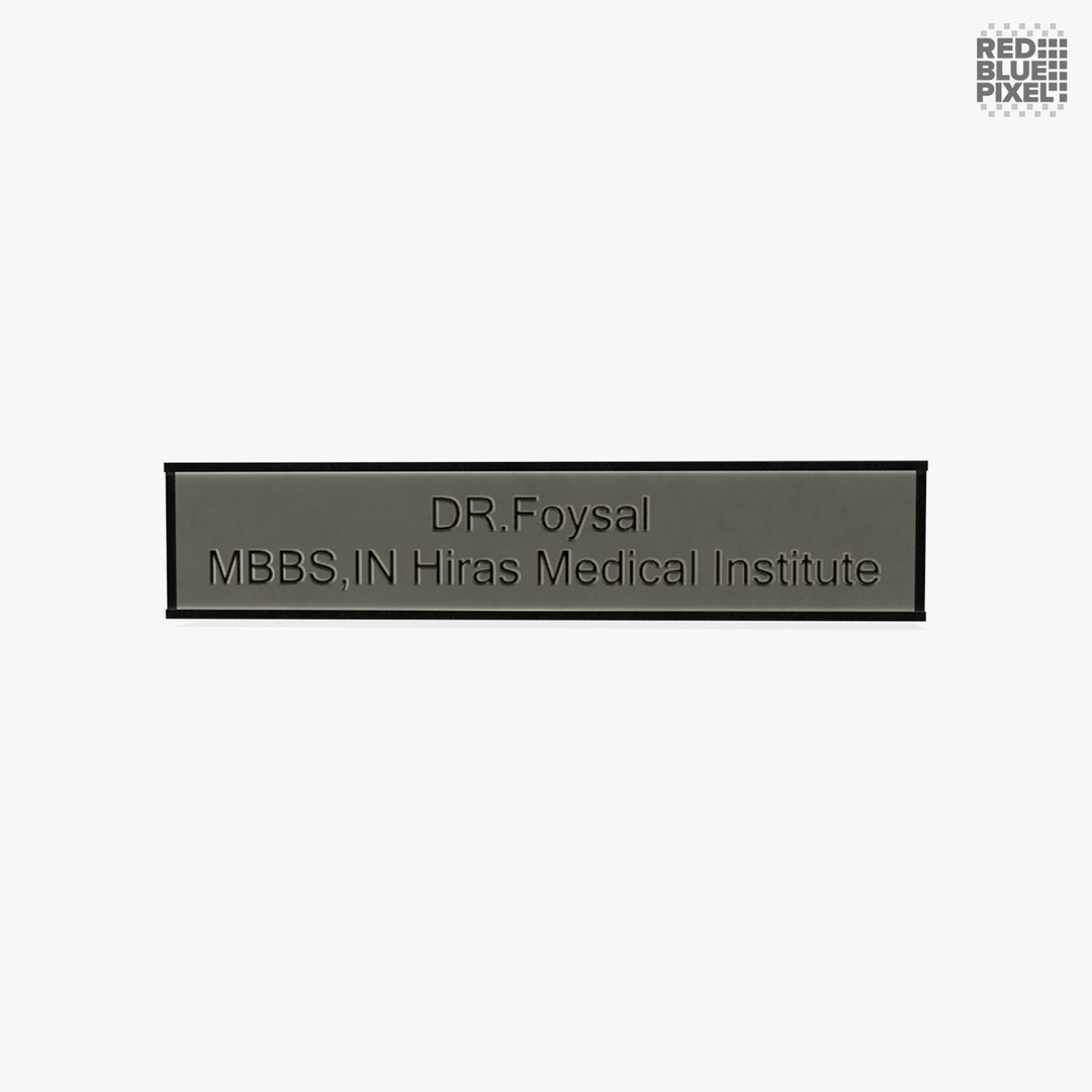 Name Plate - TurboSquid 2433505