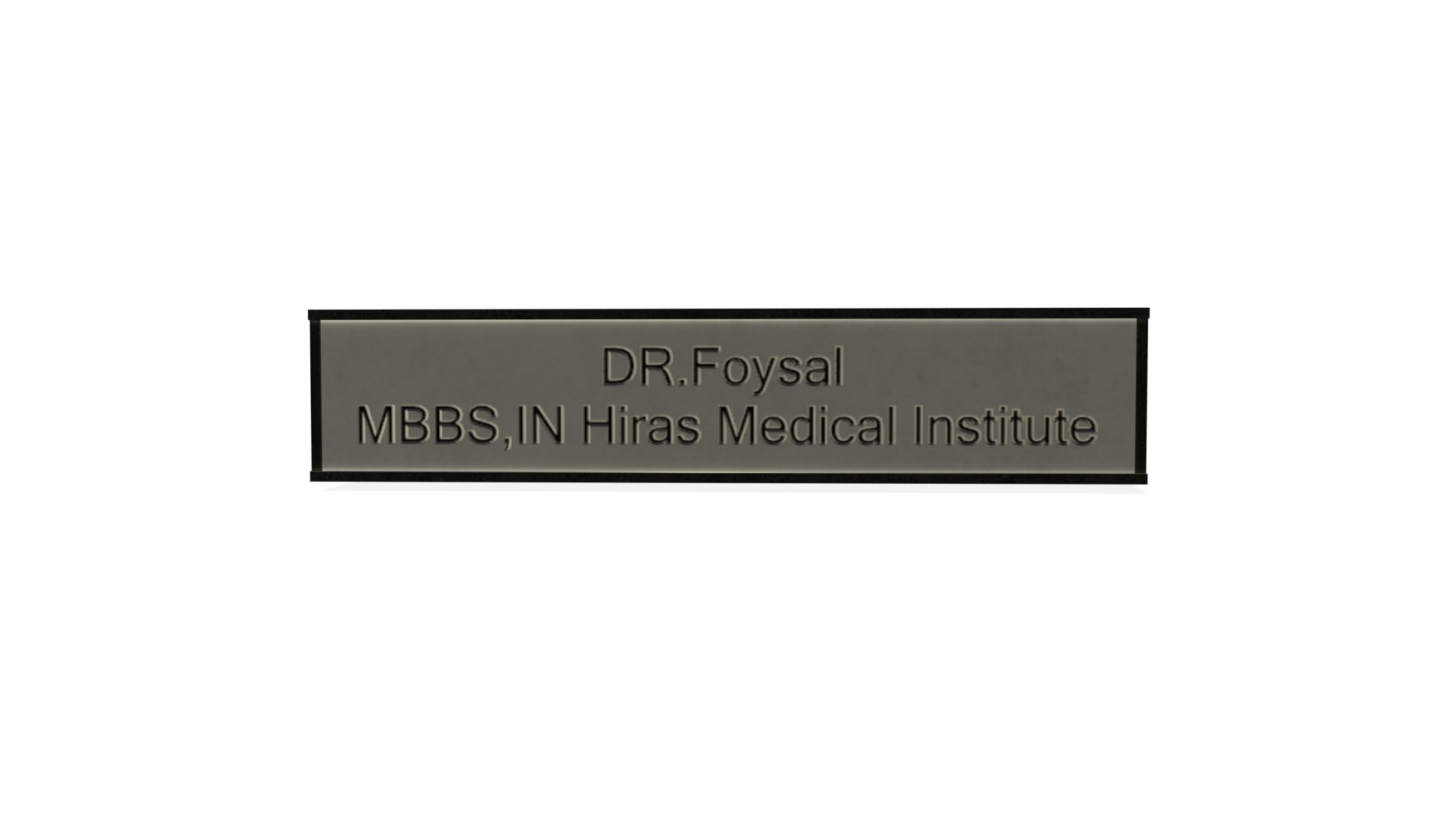 Name Plate - TurboSquid 2433505