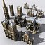 3d model kits gothic cityscapes