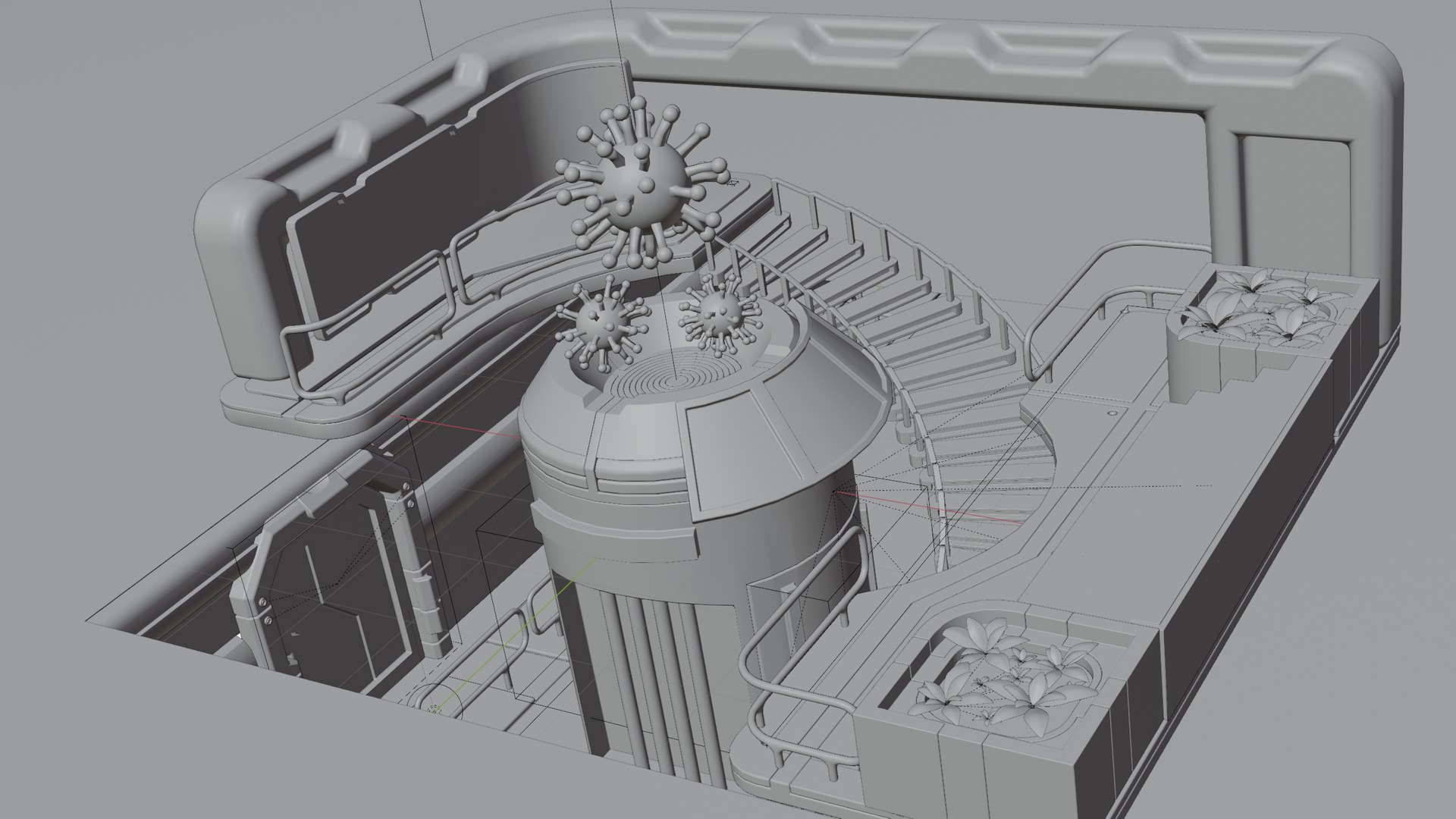 3D model virus lab laboratory - TurboSquid 1689048