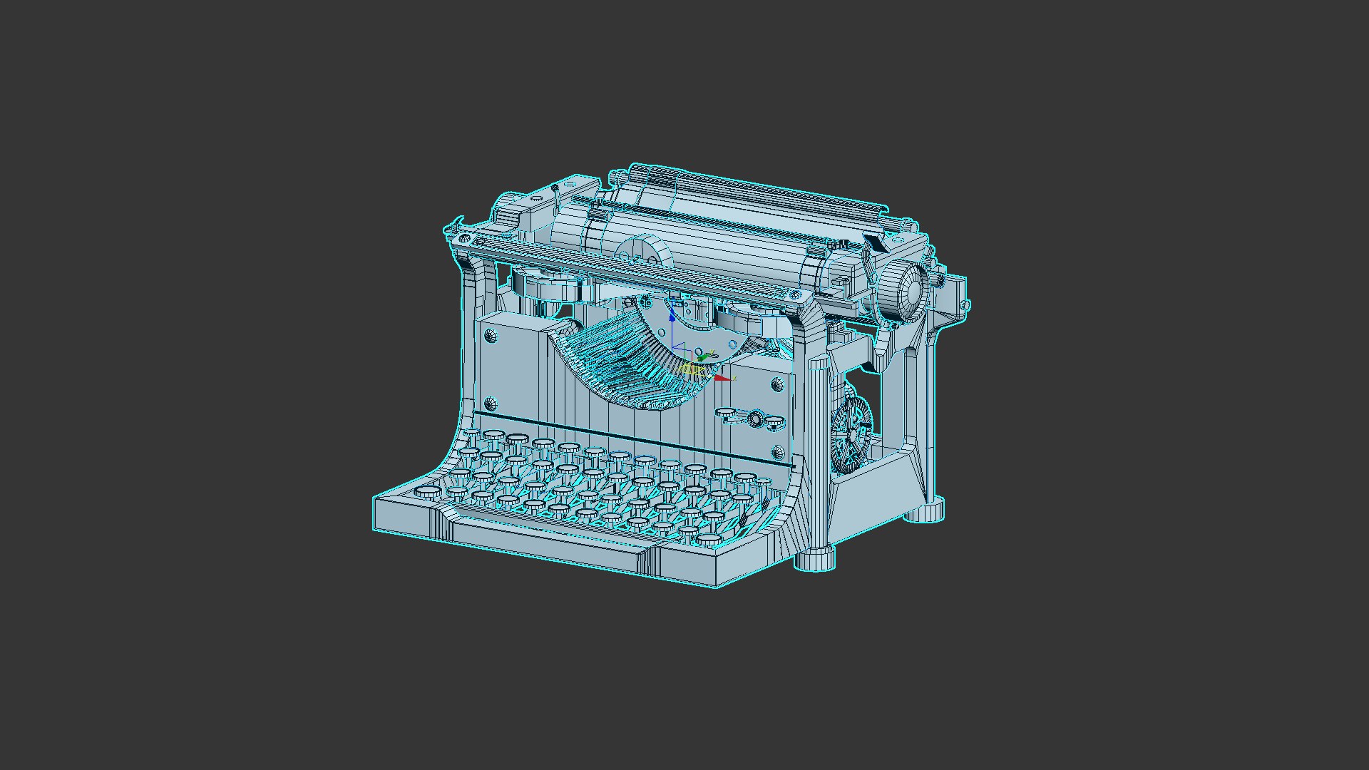 Typewriter Model - TurboSquid 1827998