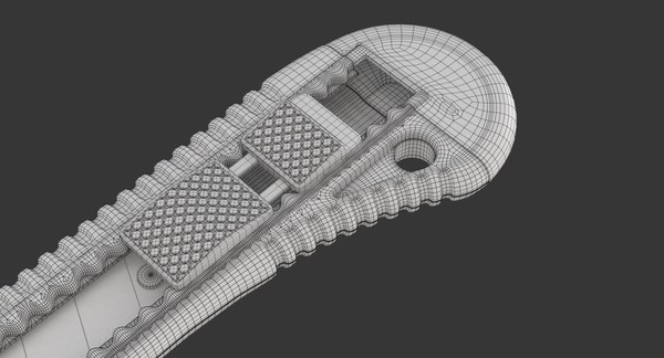 3d paper cutter knife model
