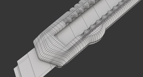 3d paper cutter knife model
