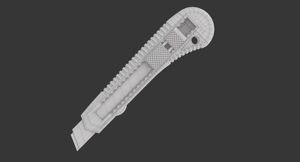 3d paper cutter knife model