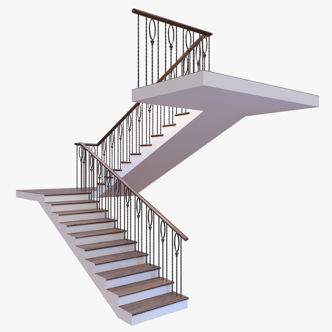 A set of stairs for interior visualizations 3D model - TurboSquid 2100174
