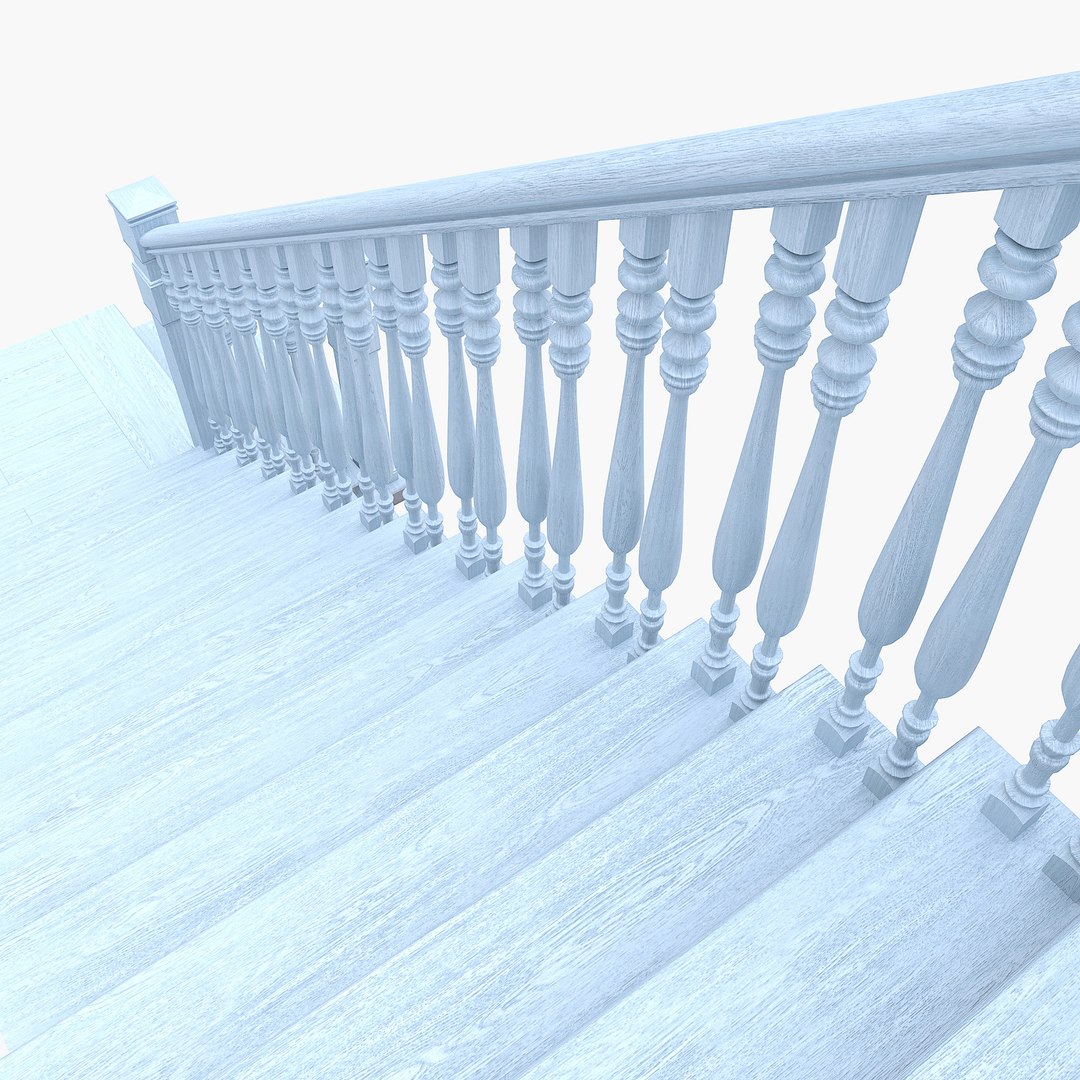 A Set Of Stairs For Interior Visualizations 3D Model - TurboSquid 2100174