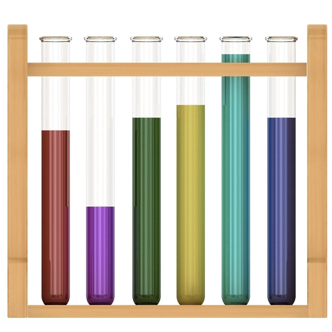 3d test tubes