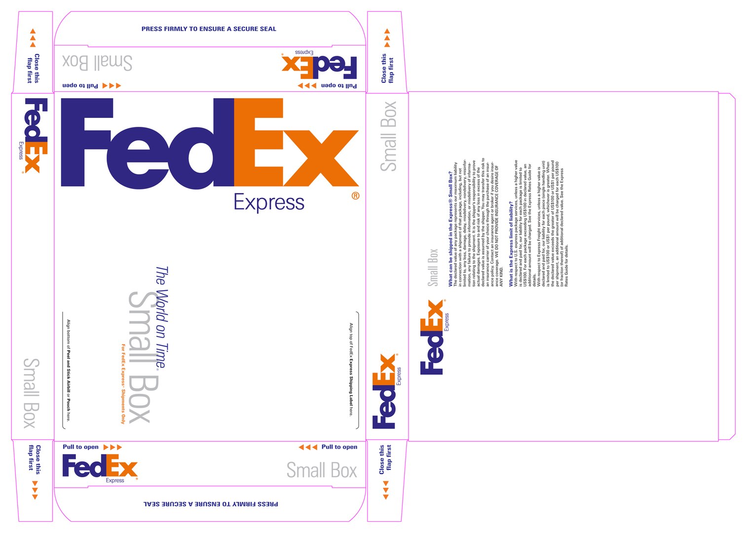 3d Small Express Box