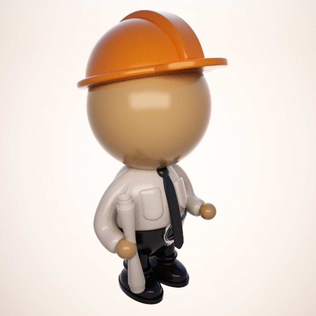 Max Engineer Character Cartoon