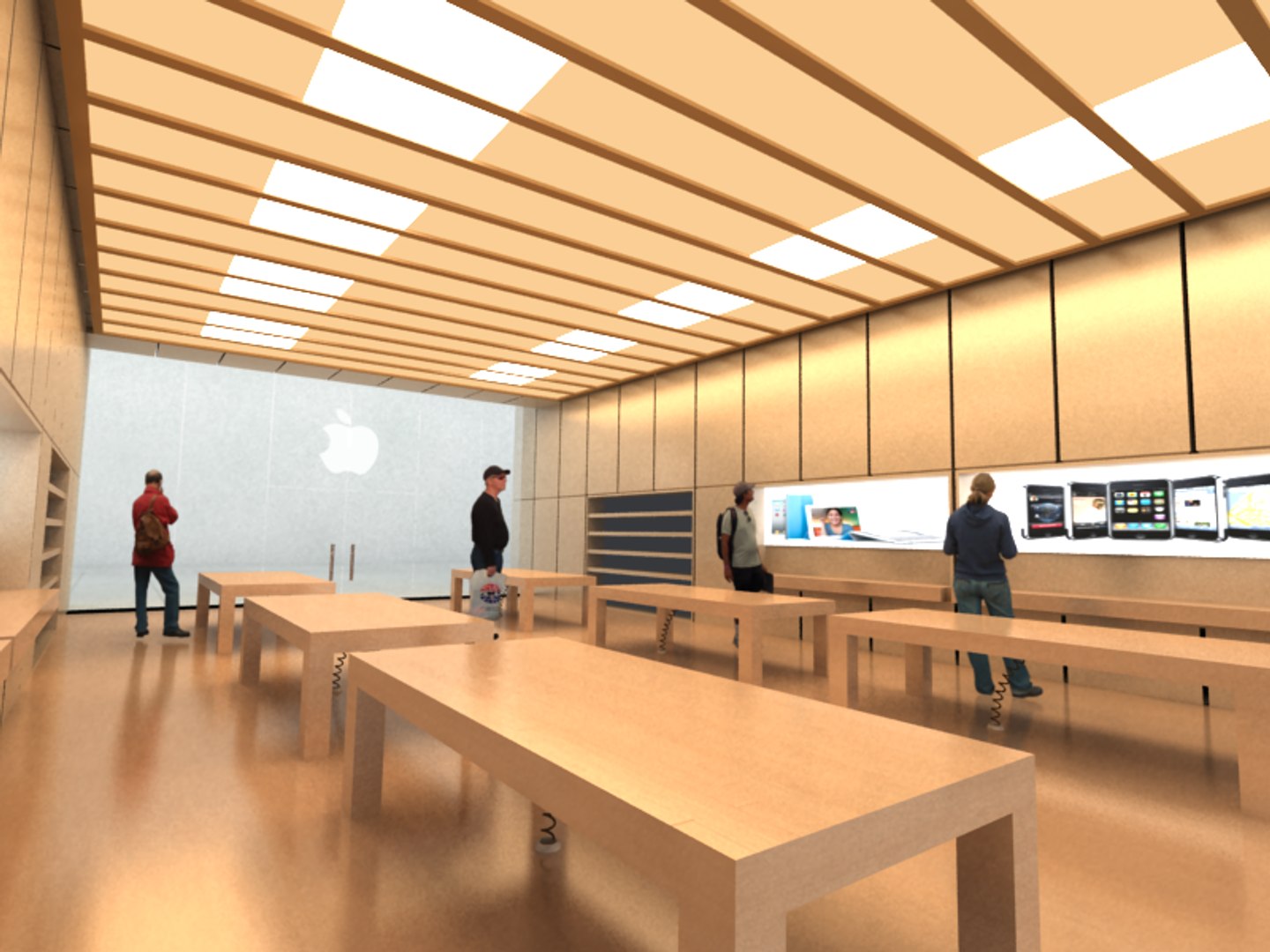 Apple Store 3d Model