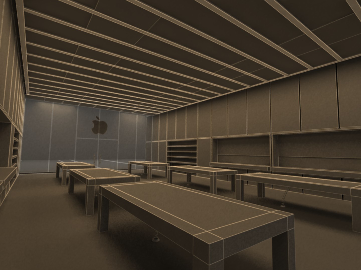 Apple Store 3d Model