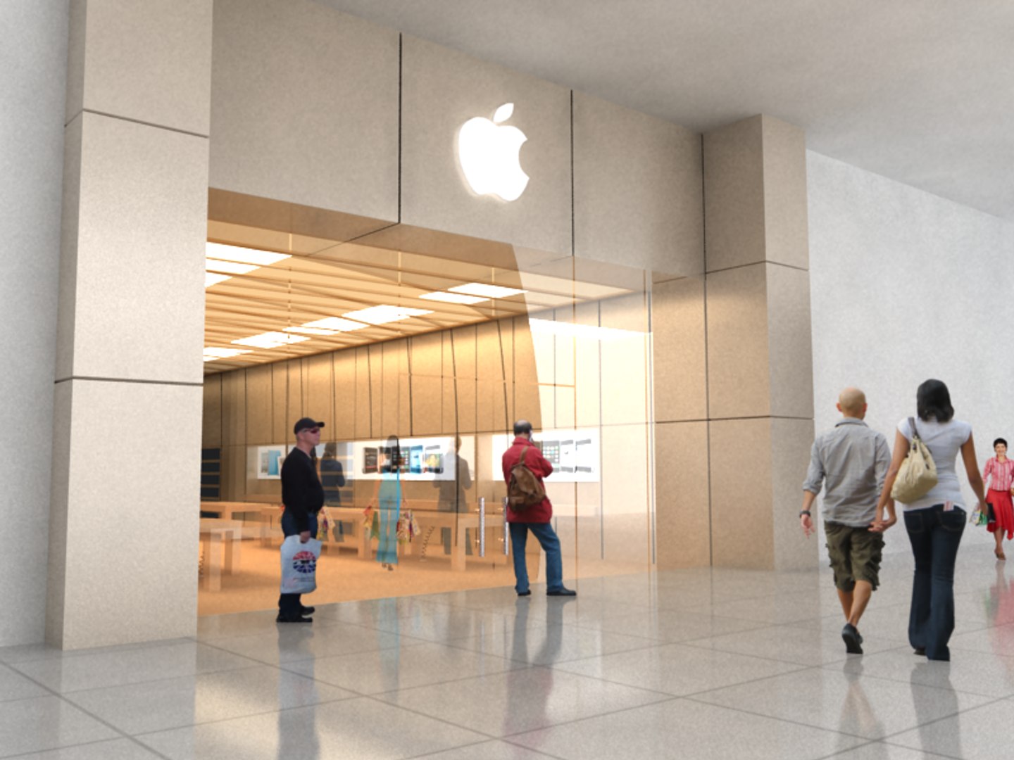 Apple Store 3d Model
