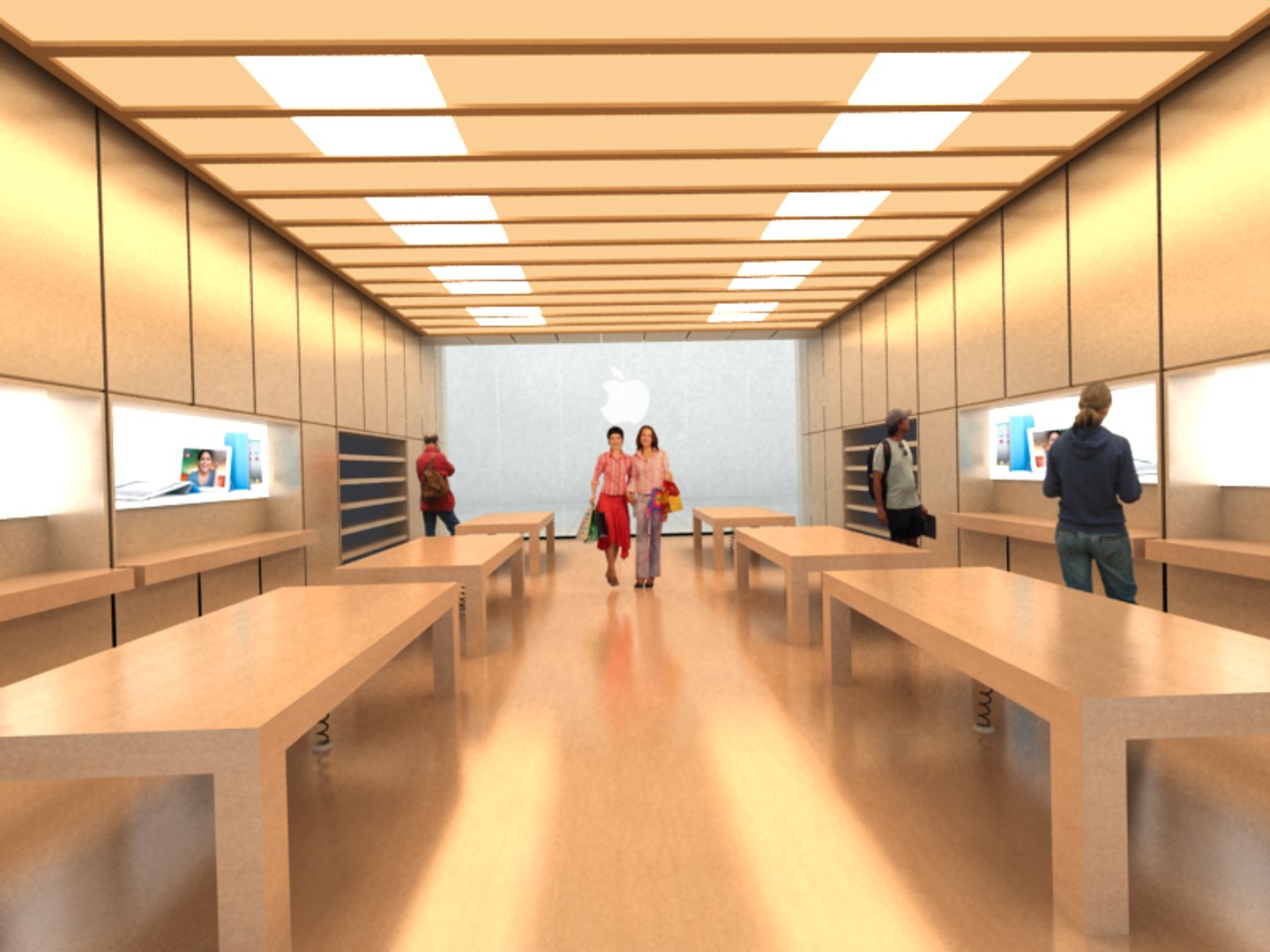 Apple Store 3d Model
