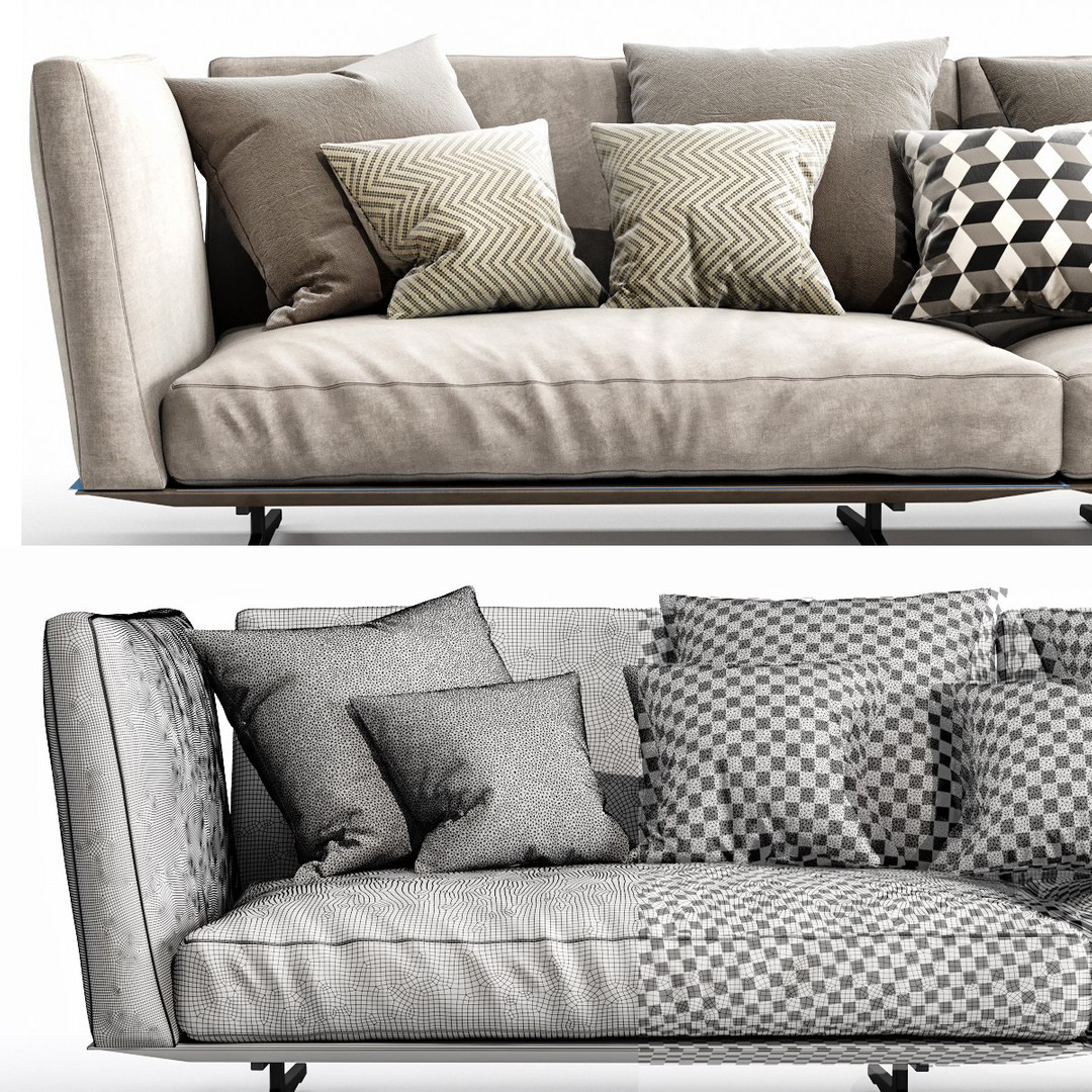 Flexform Evergreen 3D Model - TurboSquid 1437554