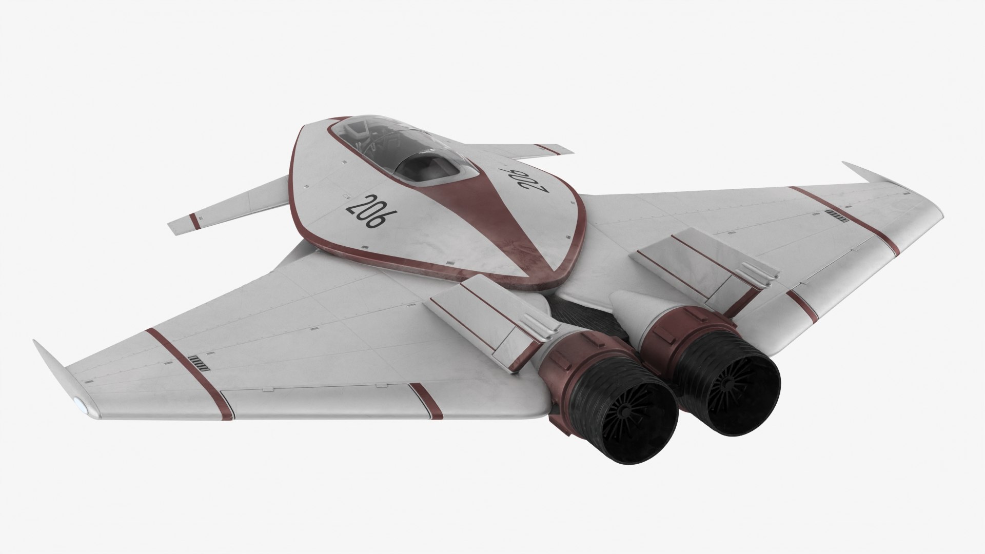 Futuristic Racer Spacecraft Rigged Model - TurboSquid 2258234