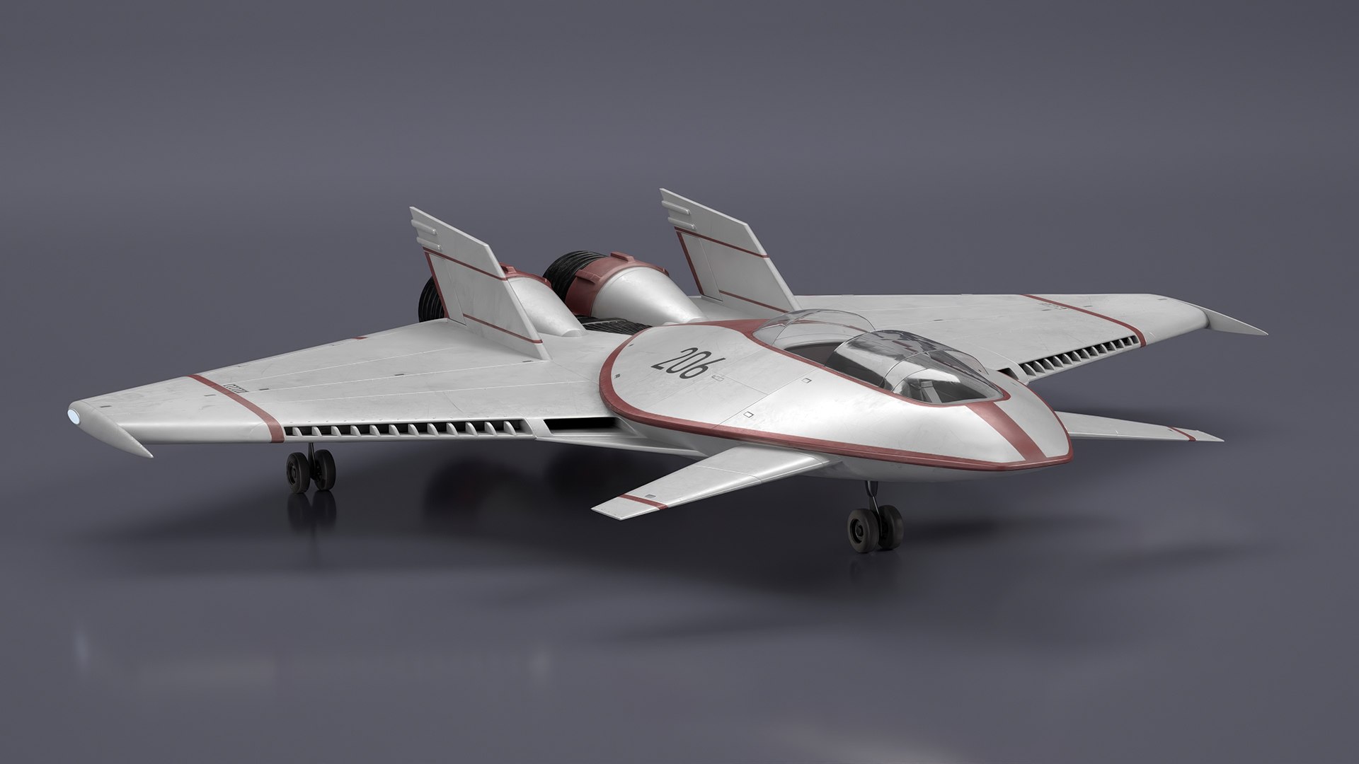 Futuristic Racer Spacecraft Rigged Model - TurboSquid 2258234