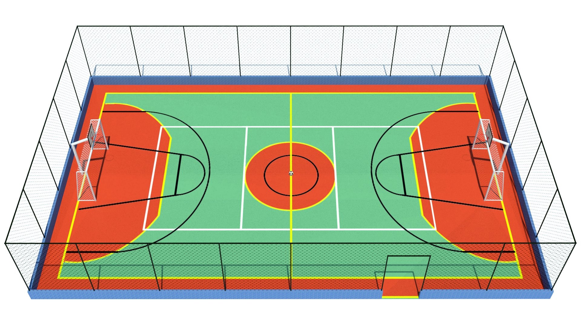 3D Sport Court Model - TurboSquid 1346012