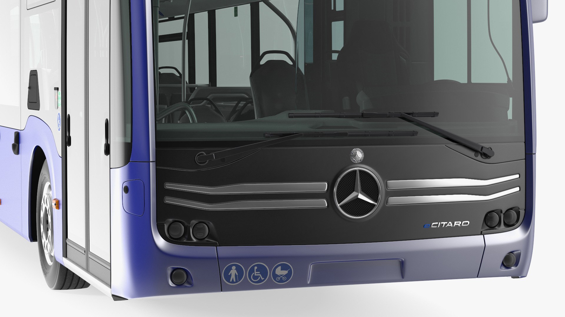 Mercedes-Benz eCitaro Three Doors Simple Interior model - TurboSquid ...