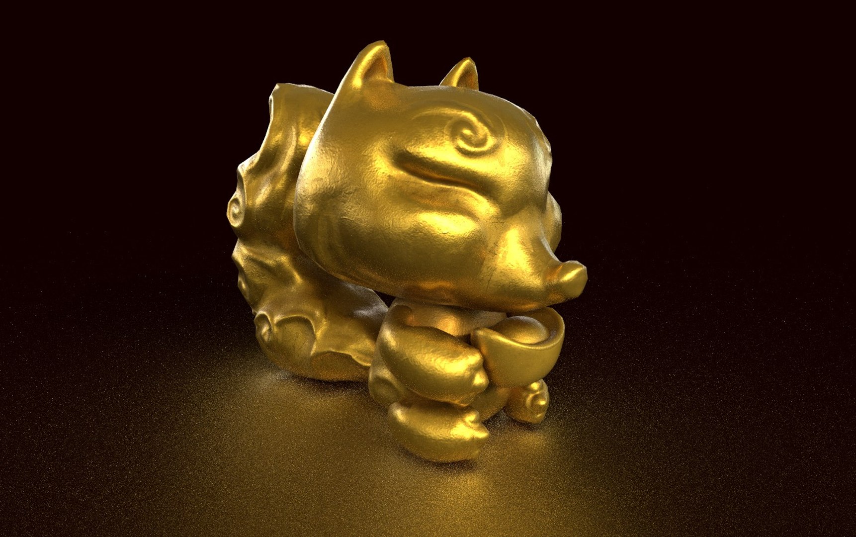 Temple fox model - TurboSquid 1651914