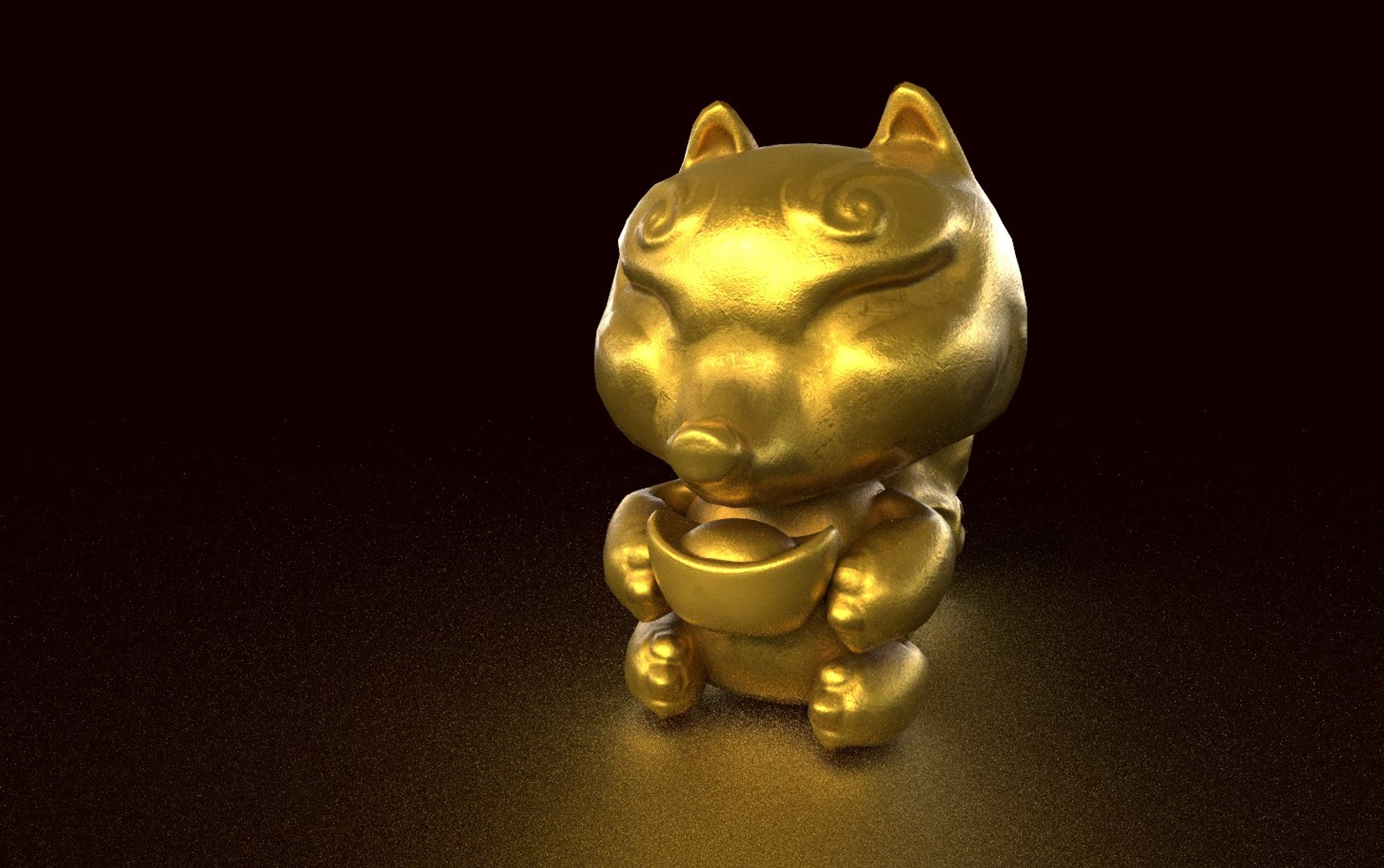 Temple fox model - TurboSquid 1651914