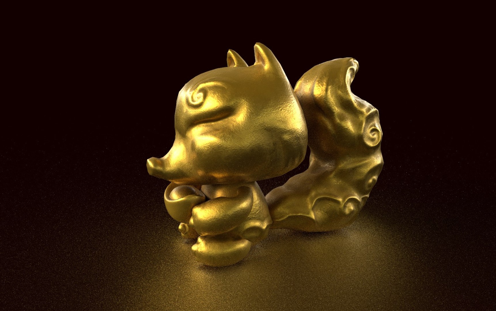 Temple fox model - TurboSquid 1651914