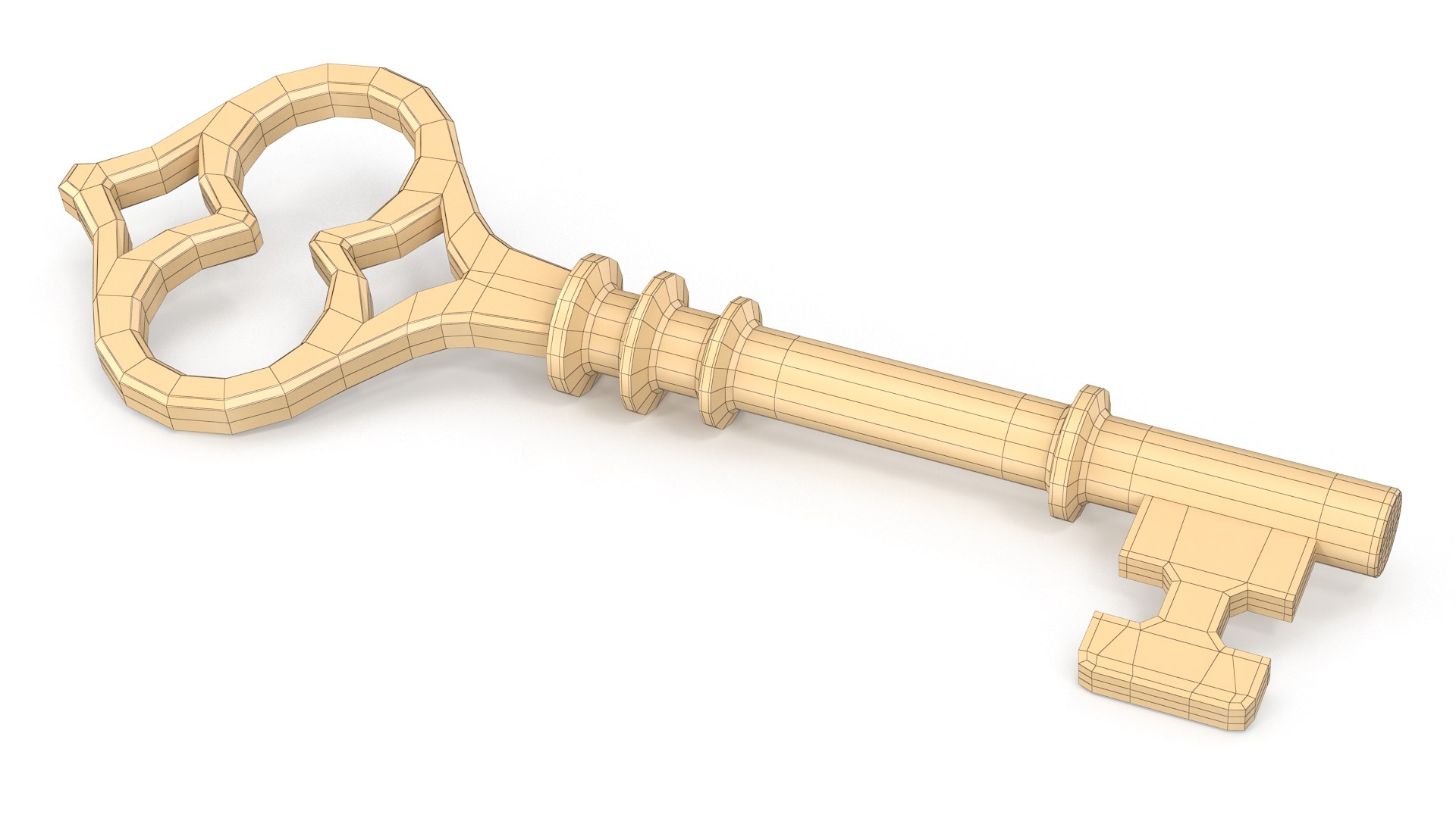 3D Old Key - TurboSquid 1538738