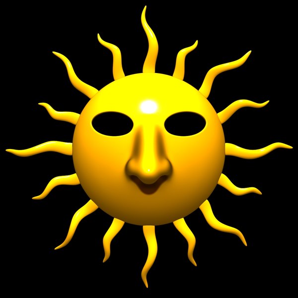 3D sun mask - TurboSquid 1661267