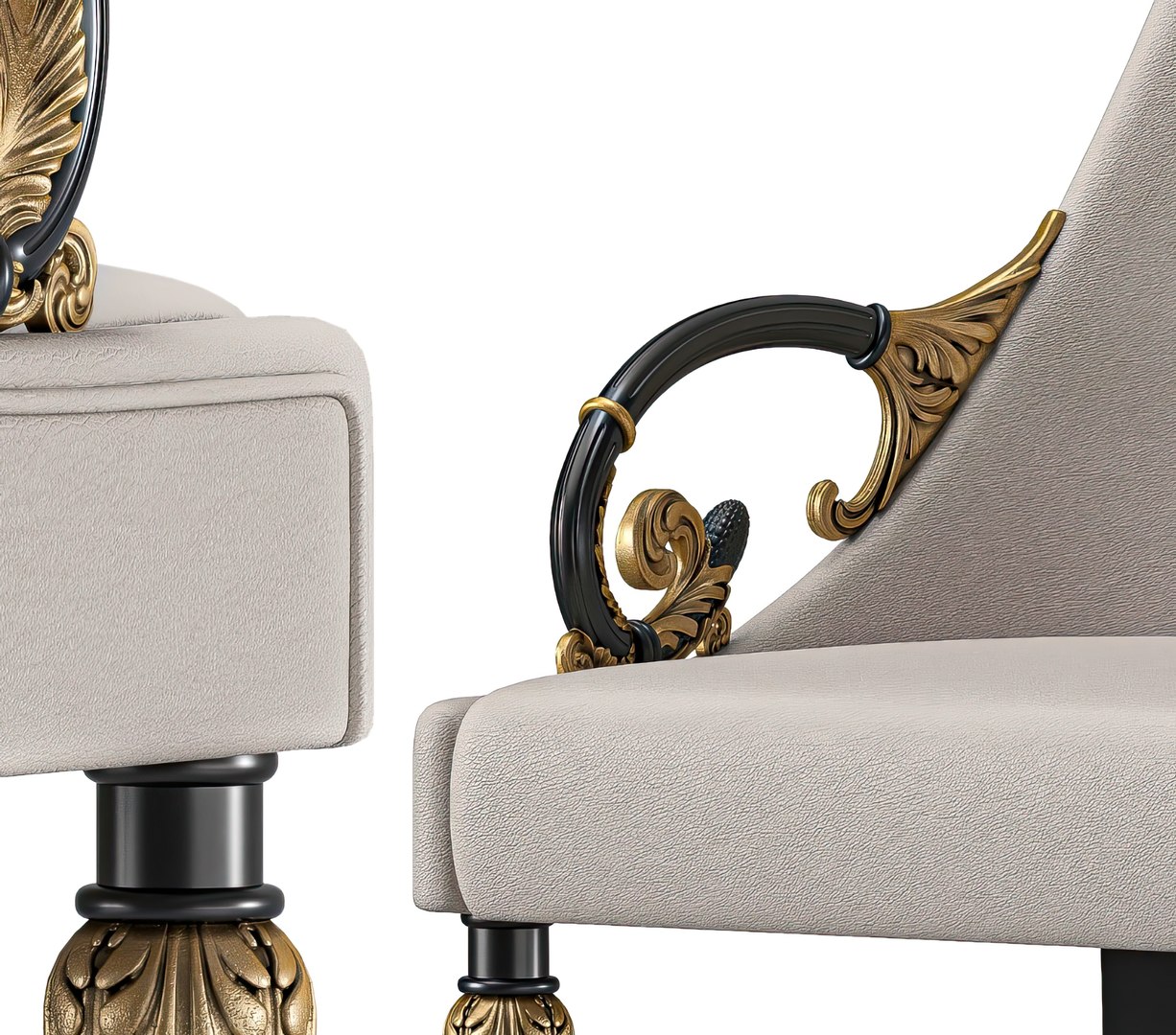Versace Home Vanitas Round Dining Table and chair 3D model - TurboSquid ...