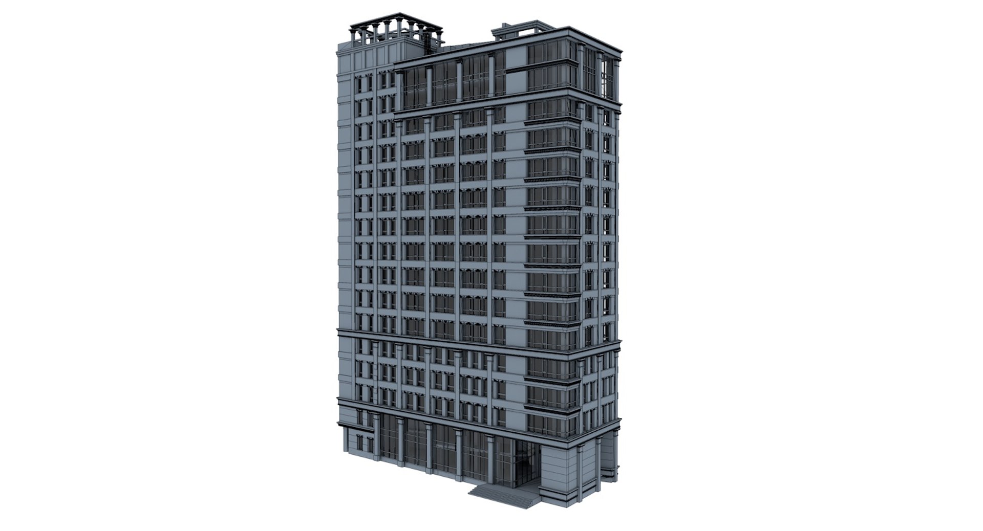 American Office Building 3D Model - TurboSquid 1238332