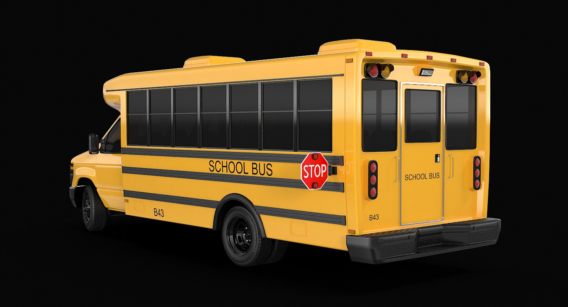 3D School Bus Model - TurboSquid 1053306