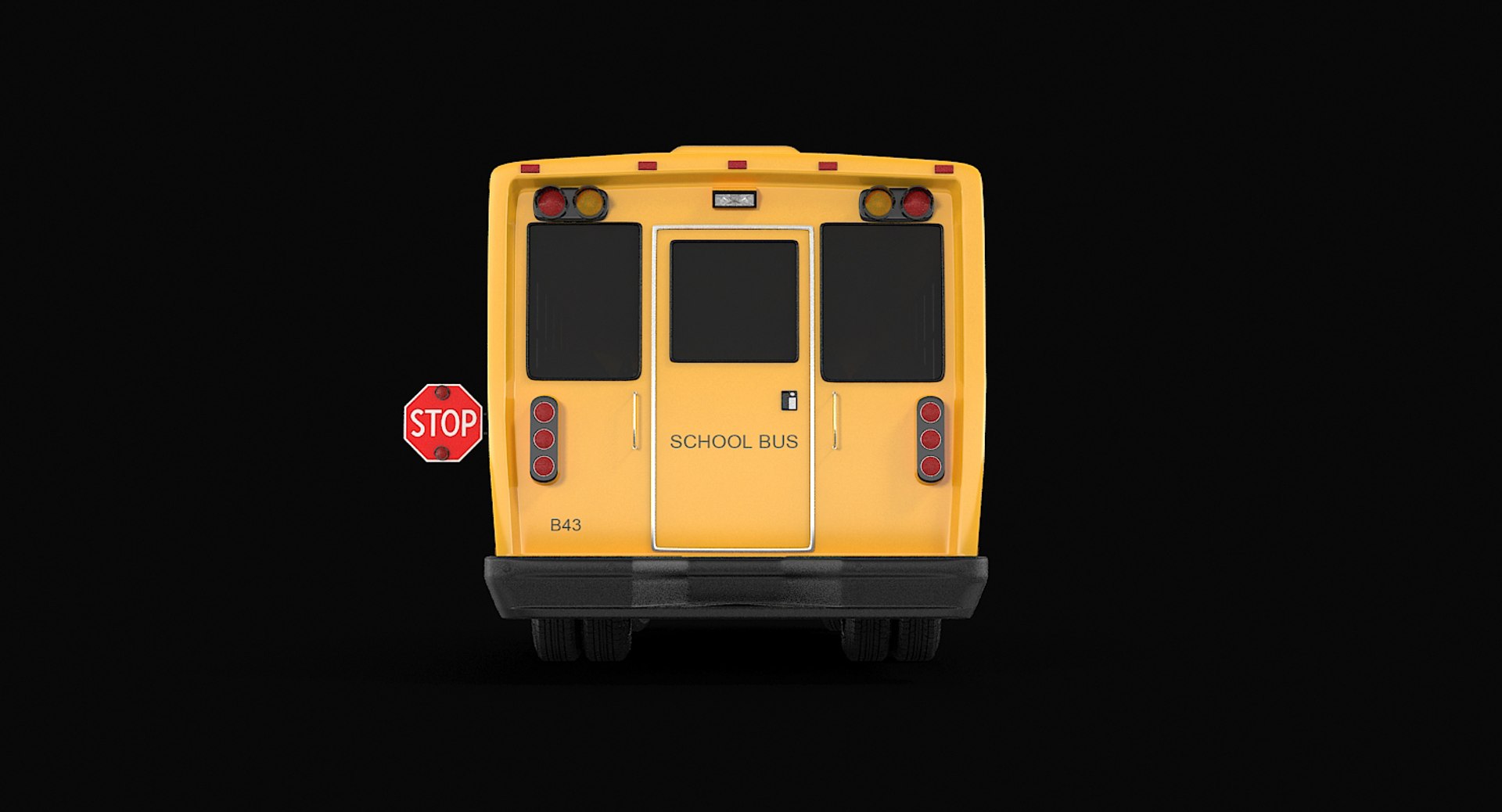 3D School Bus Model - TurboSquid 1053306